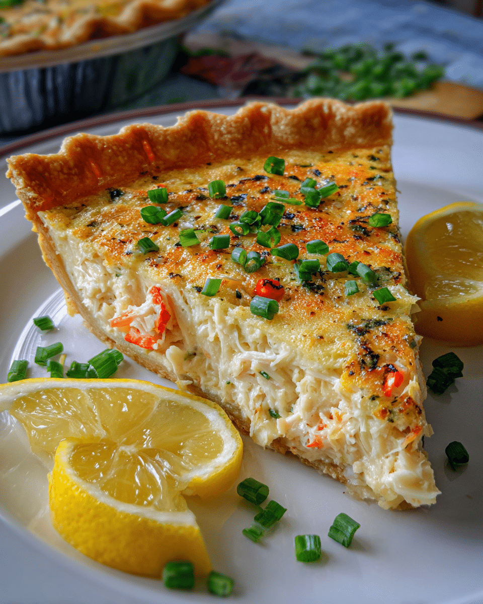 Crab & Swiss Cheese Quiche – Elegant Seafood Twist - Melissa Recipes